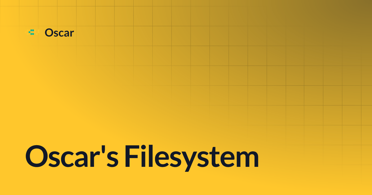 Oscar's Filesystem | Oscar