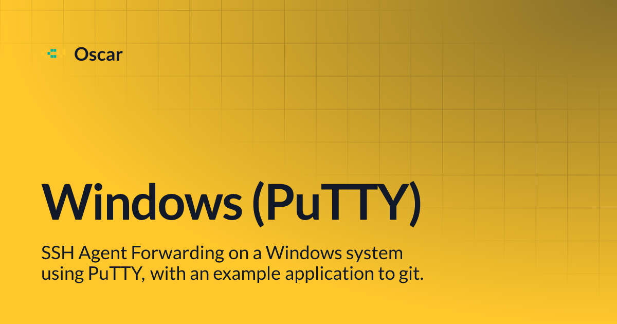 Windows (PuTTY) | Oscar