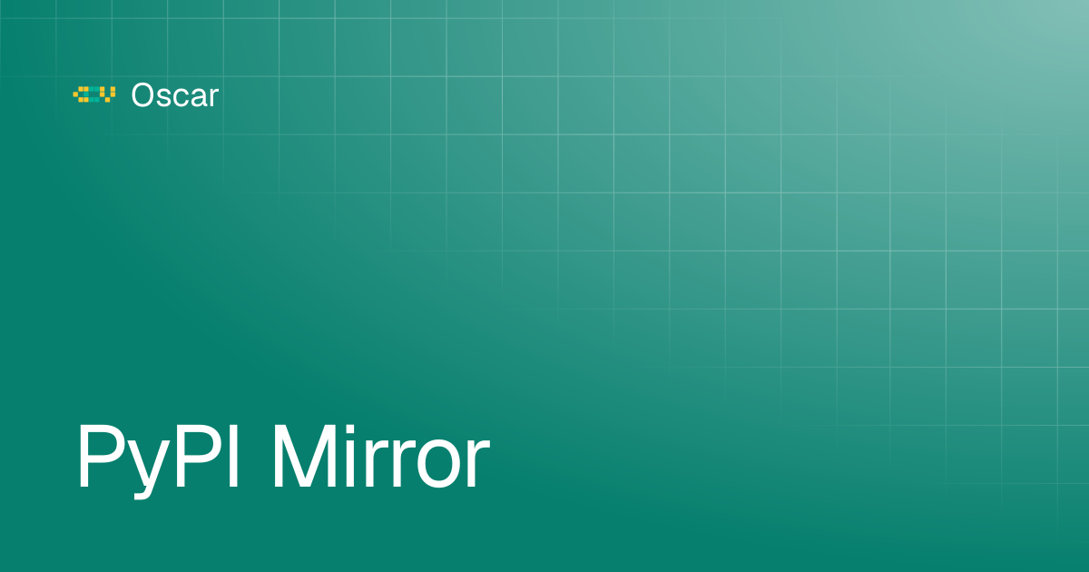 PyPI Mirror | Oscar