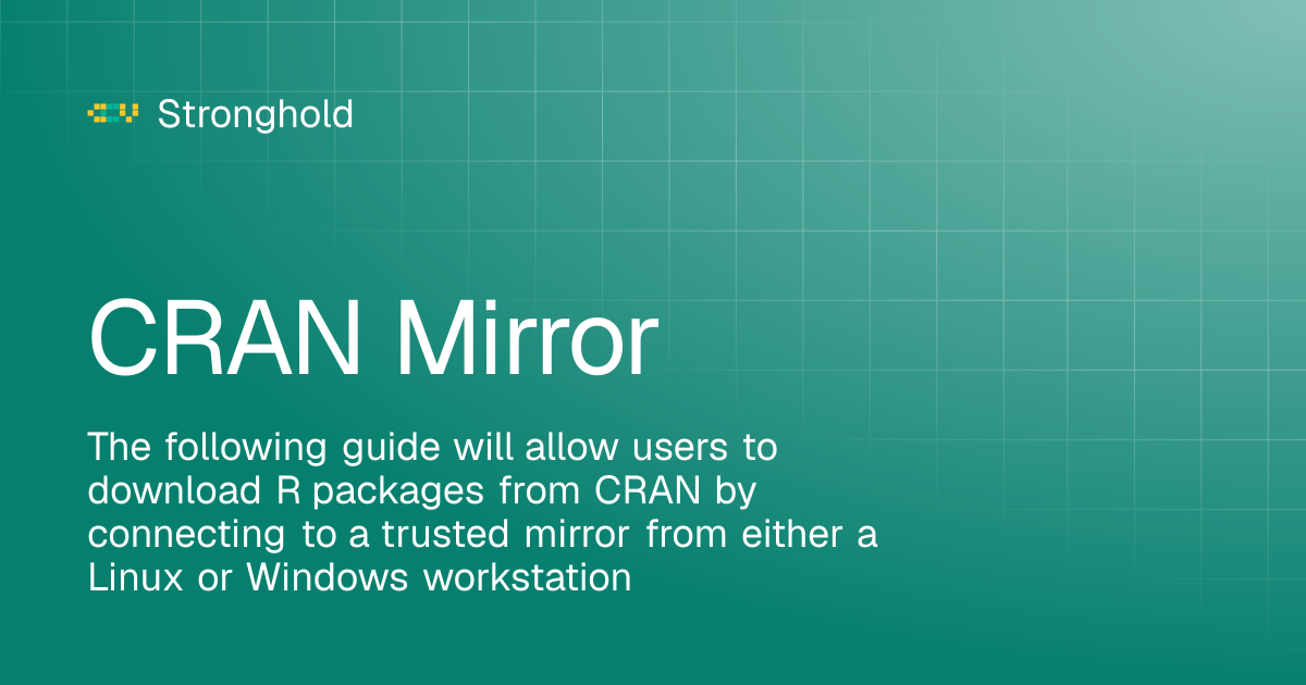 CRAN Mirror | Stronghold