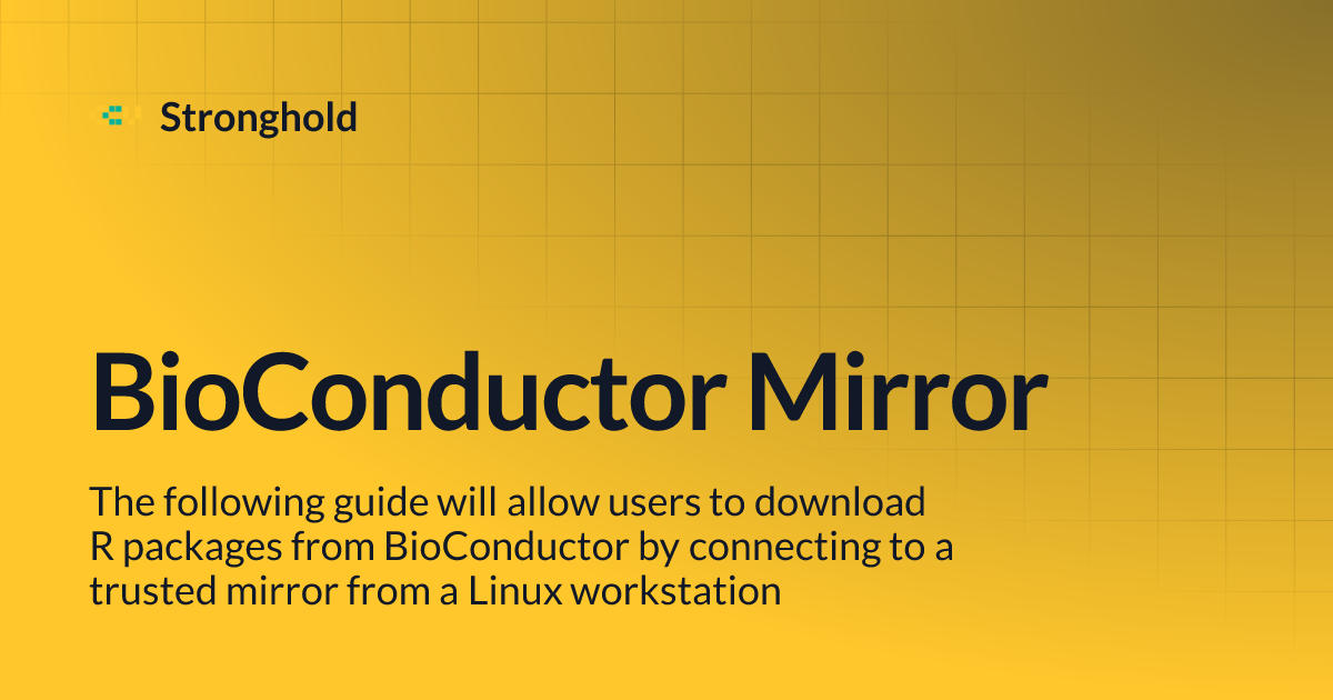 BioConductor Mirror | Stronghold