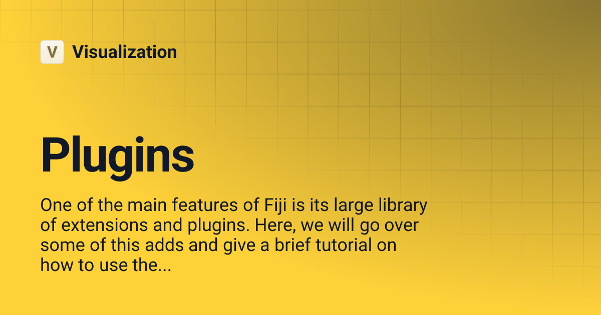 Plugins | Visualization